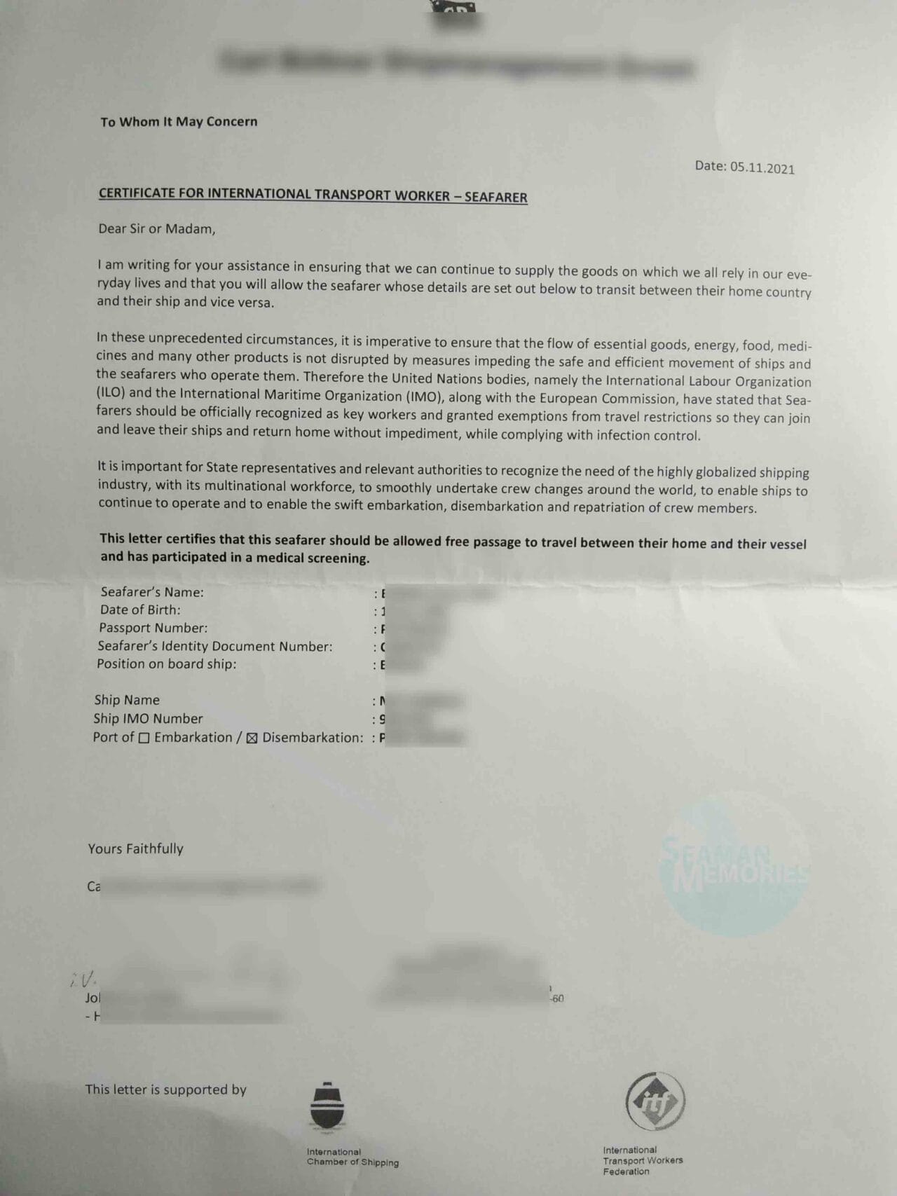 Seafarers/ OFW Requirements & Quarantine Guidelines Upon Arriving in ...